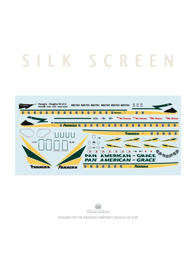 Panagra - Douglas DC-8-31 - F-DCAL French Decals