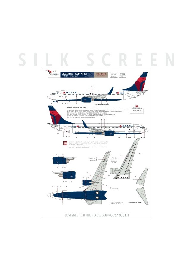 Delta Airlines - Boeing 737-800 - F-DCAL French Decals
