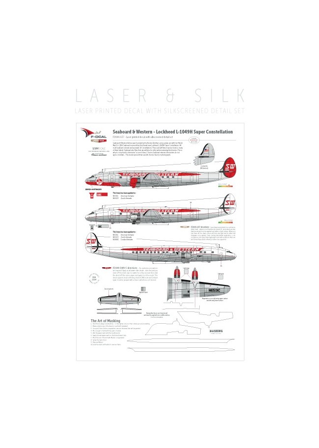 Seaboard & Western - Lockheed L-1049 - F-DCAL French Decals
